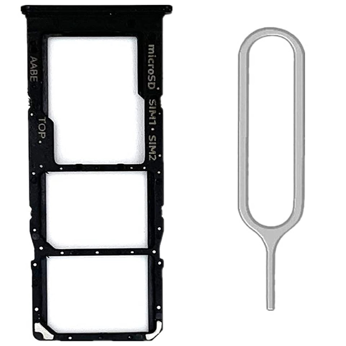 For Samsung Galaxy A12 A125 Sim Card Tray Dual Sim Micro SD Card Holde ...