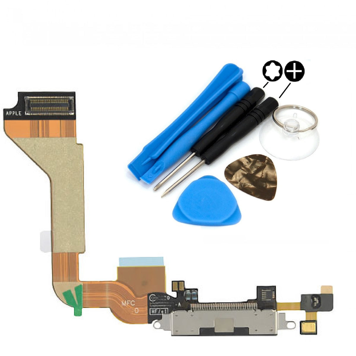 Replacement iPhone 4 Charging Port & Mic Flex for sale – iReplaceParts.com