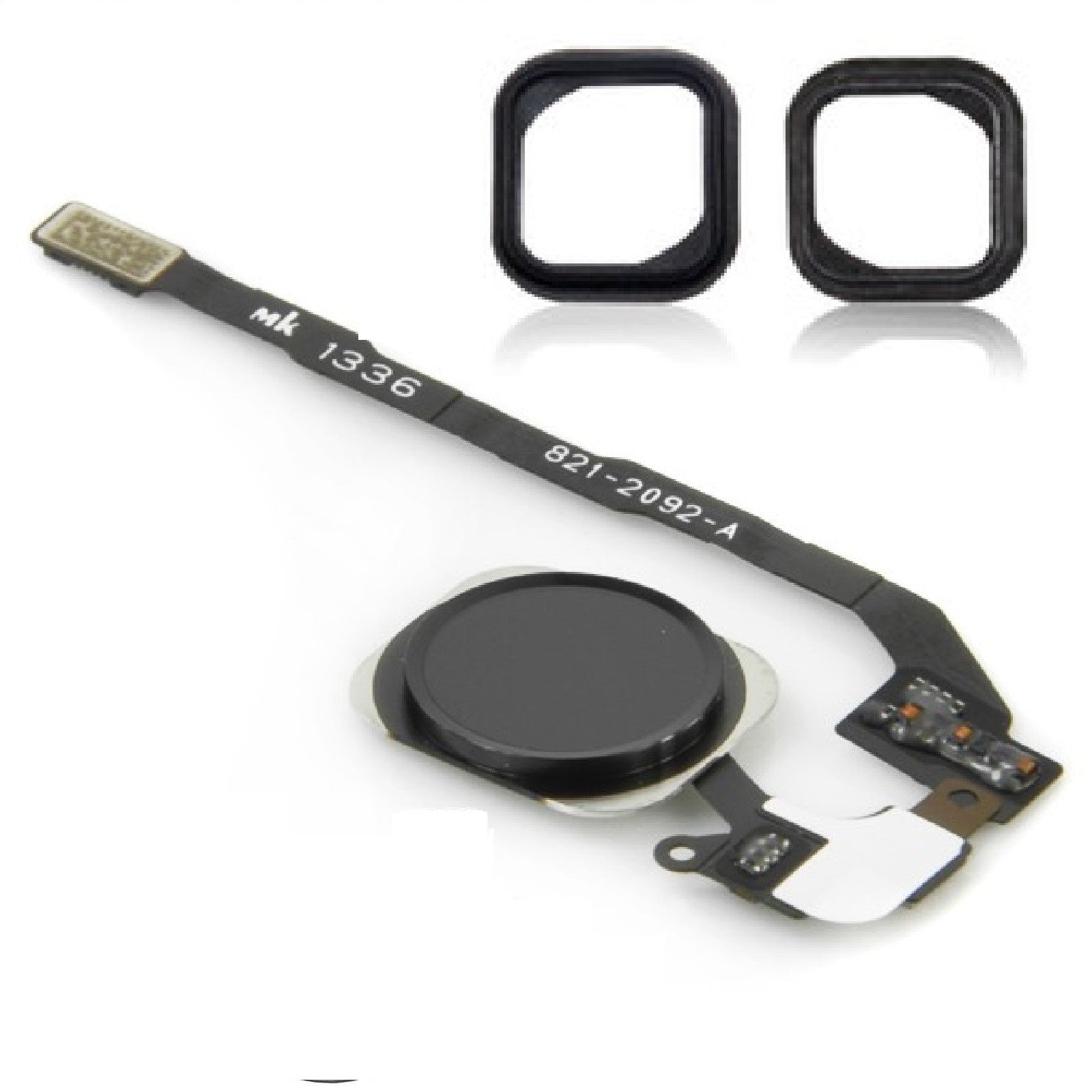 Black Home Button Menu Button With Rubber Seal for iPhone SE ...